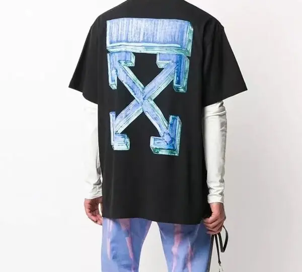 Off-White Fw20 Maker Arrows Print Short Sleeve Round Neck
