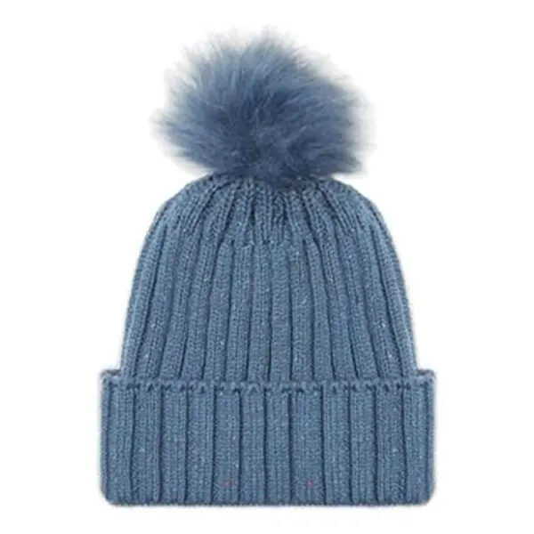 CONVERSE Ribbed Beanie With Pom - Teal