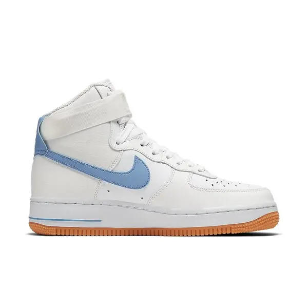 Nike Force 1 High Top Sneakers - White/blue
