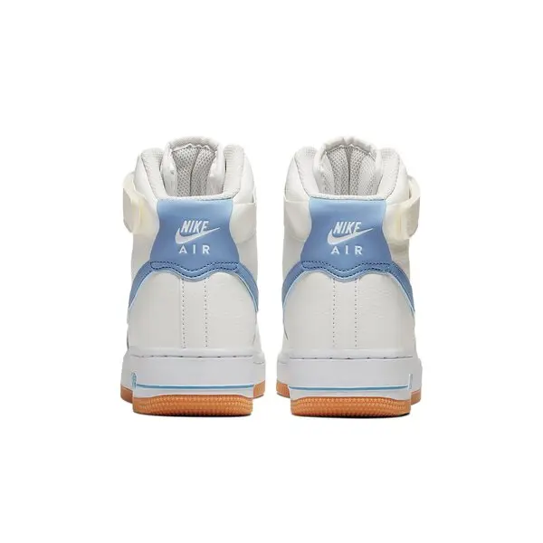 Nike Force 1 High Top Sneakers - White/blue