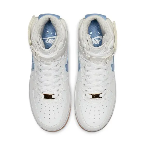 Nike Force 1 High Top Sneakers - White/blue