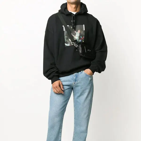 Off-White Printed Hooded Sweatshirt