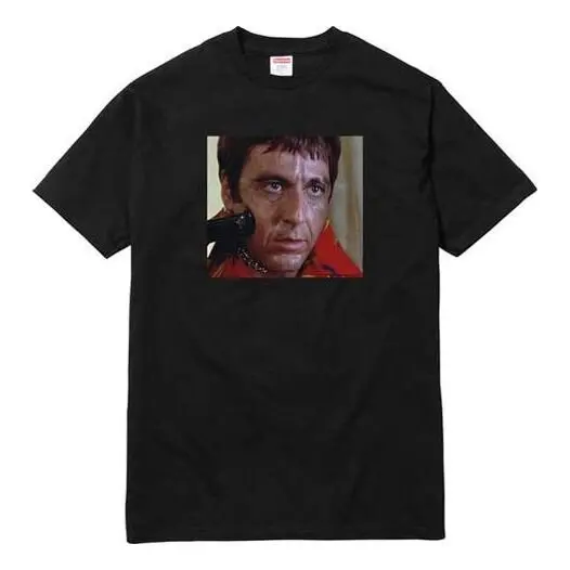 Supreme Fw17 X Scarface Shower Tee Crossover Short Sleeve - Black
