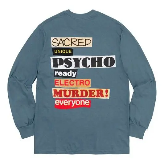 Supreme Ss20 Week 1 Sacred Unique Ls Tee - Bluegray
