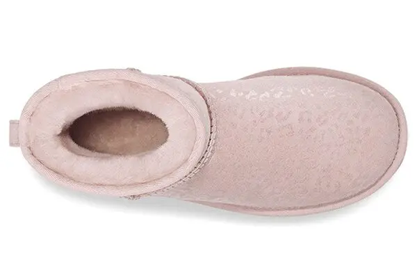UGG Classic Mini Snow Leopard Boots - Pink