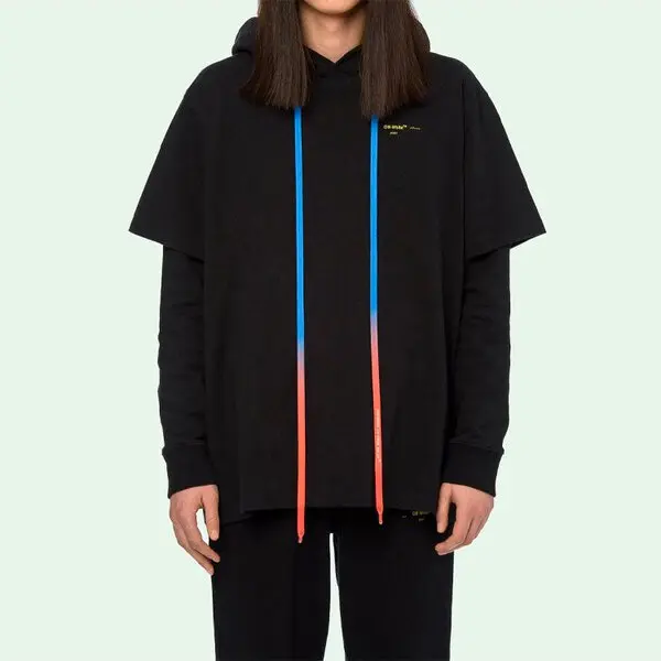 Off-White Arrow Print Drawstring Hoodie