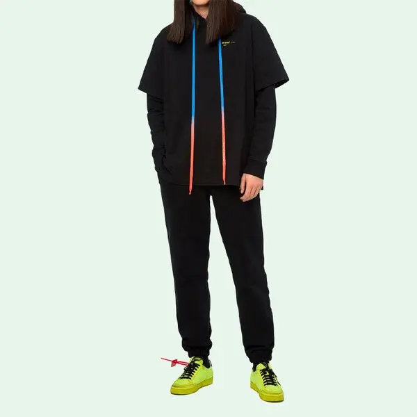 Off-White Arrow Print Drawstring Hoodie