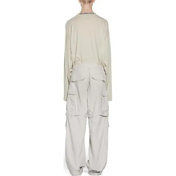 Balenciaga Large Cargo Pants - Light Grey
