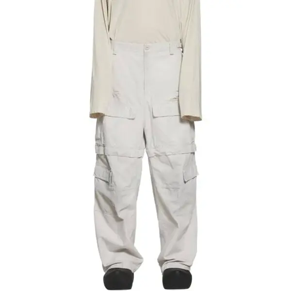 Balenciaga Large Cargo Pants - Light Grey