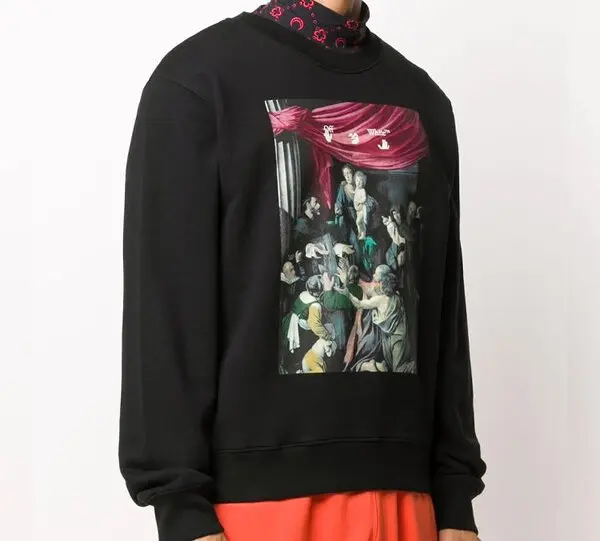 Off-White Fw20 Caravaggio Painting Crewneck Sweater
