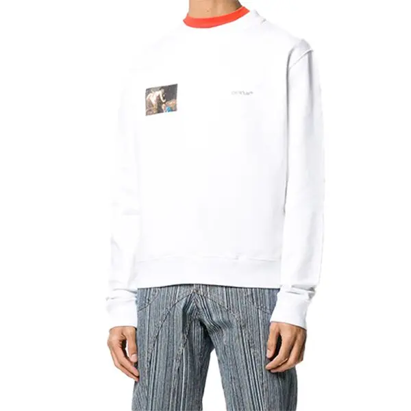 Off-White Caravaggio Angel Graphic Sweatshirt