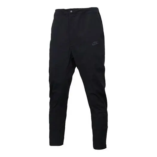 Nike Woven Athleisure Casual Sports Long Pants - Black
