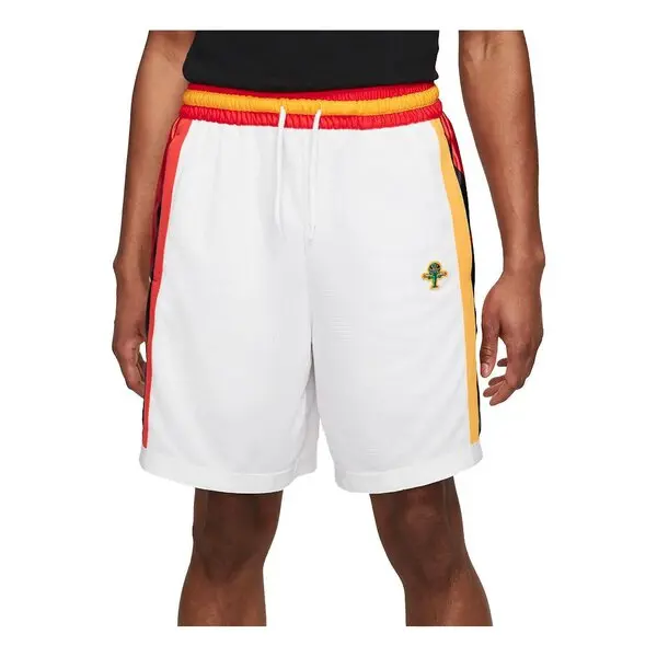 Nike Dri-fit Dna+ Rayguns Basketball Shorts - White/red/orange