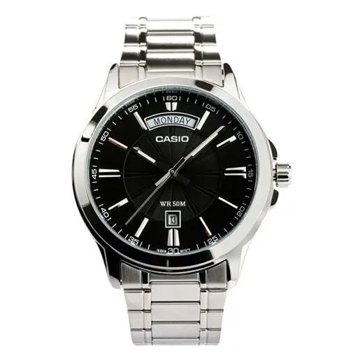 Casio Stainless Steel Analog Watch - Black