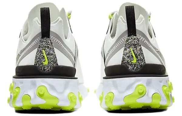 Nike React Element 55 Prm Sneakers - White/atmosphere Grey-black-volt