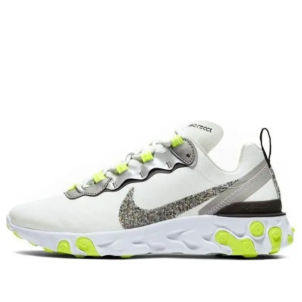 Nike React Element 55 Prm Sneakers - Gray/yellow