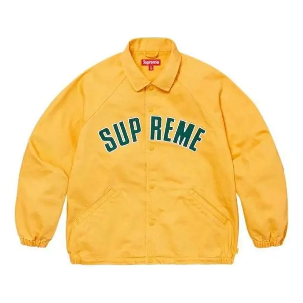 Supreme Arc Denim Coaches Jacket - Yellow/green