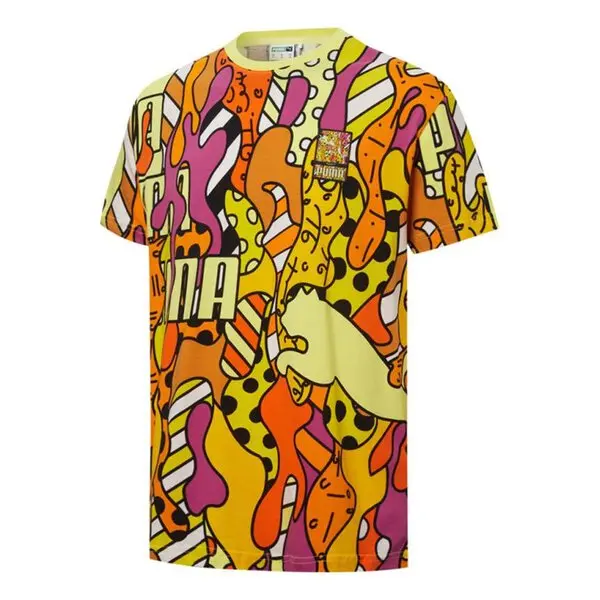 PUMA X Britto Aop Tee Sports - Orange
