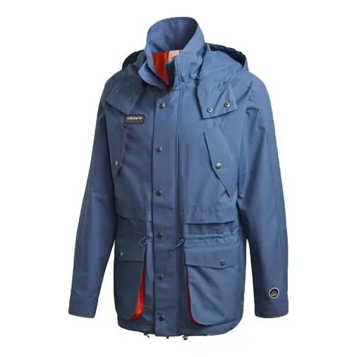 Adidas Zip-up Hooded Jacket - Blue
