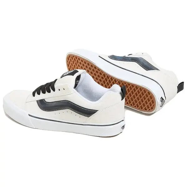 VANS Knu Skool Suede Sneakers - White/black