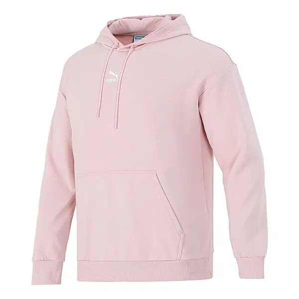 PUMA Logo Knit Hoodie - Pink