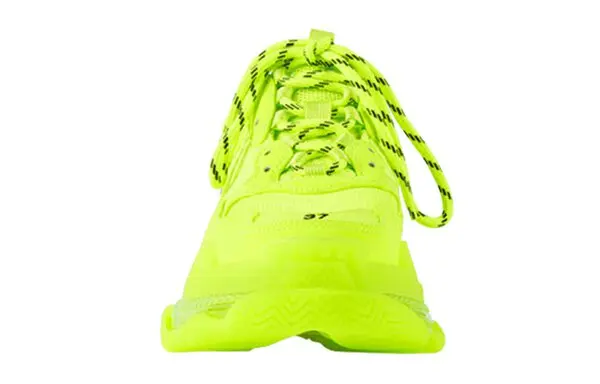 Balenciaga Triple S Fluorescent Sneakers - Yellow