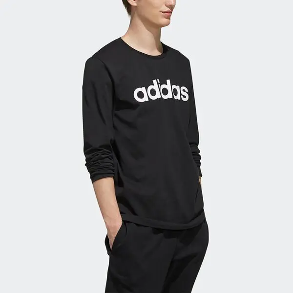 Adidas Neo M Ce Lnr Ls Logo Printing Round Neck Long Sleeves
