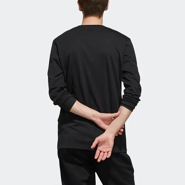 Adidas Neo M Ce Lnr Ls Logo Printing Round Neck Long Sleeves
