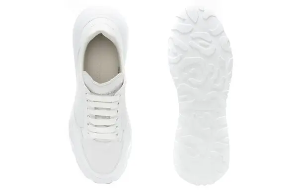 Alexander McQueen Court Trainers Leather - White