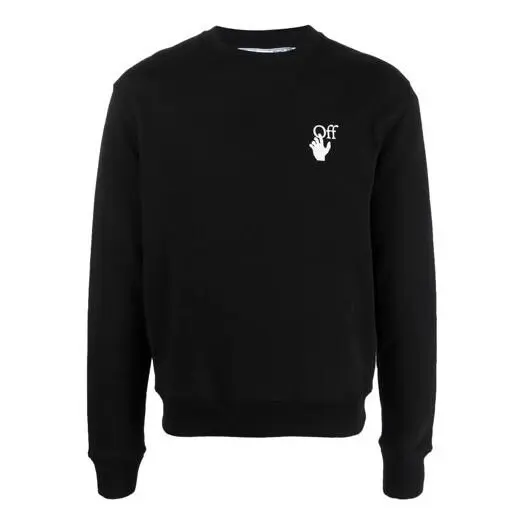 Off-White Fw21 Logo Arrow Pattern Sweatshirt - Black