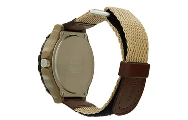 Casio Analog Quartz Watch With Luminous Dial And Nylon Strap