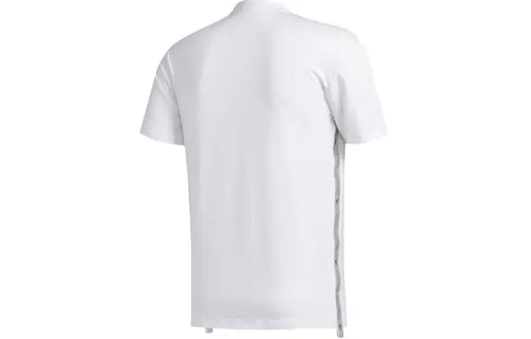 Adidas M Gfx T Prime Solid Color Side Sports Stylish Round Neck Short Sleeve White