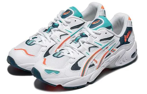 Asics Gel-kayano 5 Og "white Turquoise Coral - White/green