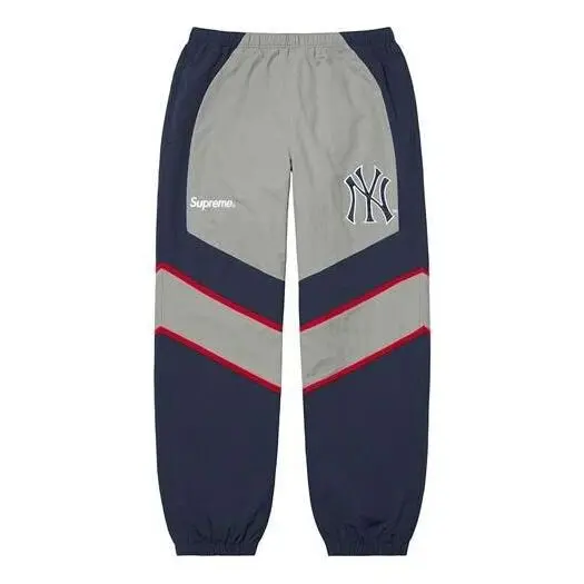 Supreme X New York Yankees Track Pants 'grey Navy