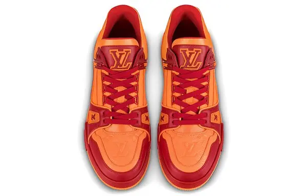 LOUIS VUITTON Lace Up Sneakers - Orange/red