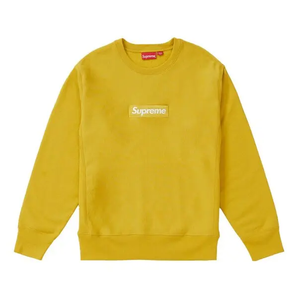 Supreme Box Logo Crewneck - Yellow
