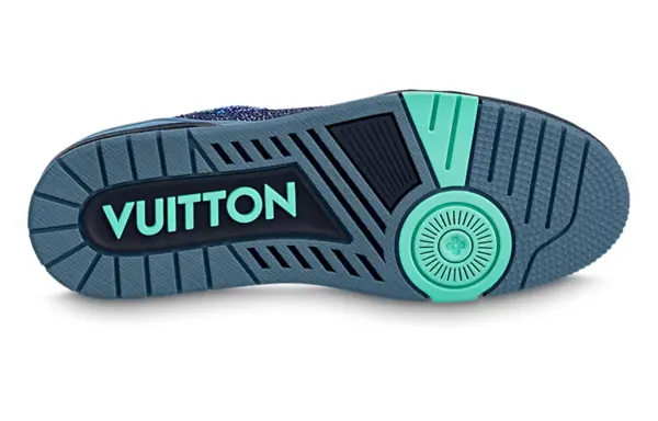 LOUIS VUITTON Embellished Lace-up Sneakers - Blue/teal