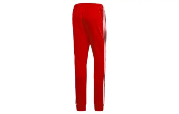 Adidas Originals Sst Tp P Logo Bundle Feet Athleisure Casual Sports Pants Red - Light Red