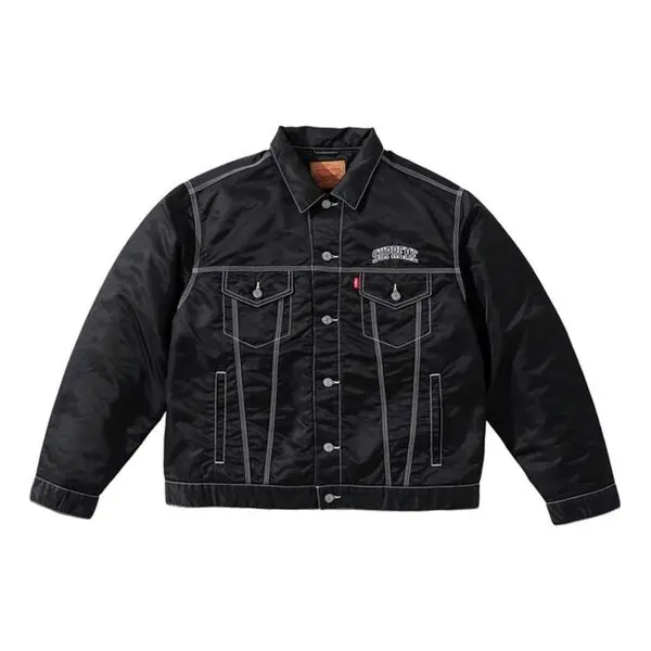 Supreme Fw19 Week 9 X Levis Nylon Trucker Jacket