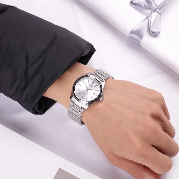 Casio Analog Stainless Steel Watch - Silver