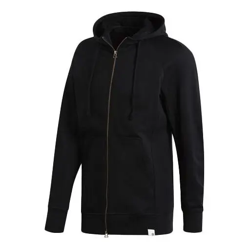 Adidas Originals Zip-up Hooded Jacket - Black