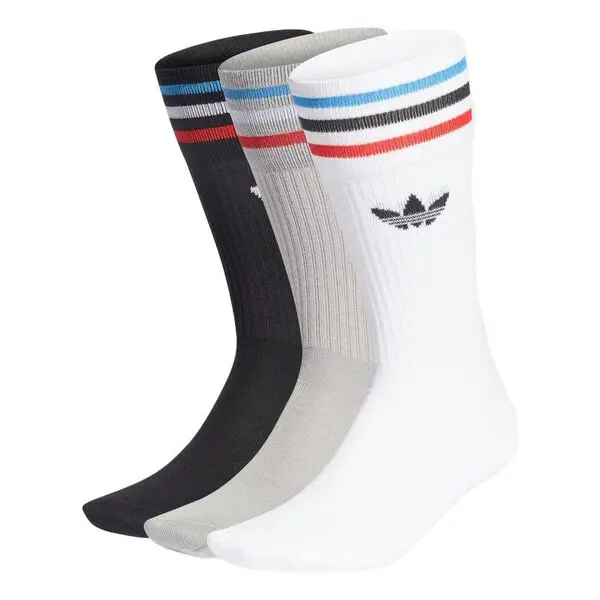 Adidas Originals Logo Stripe Sports Socks - Multi-color
