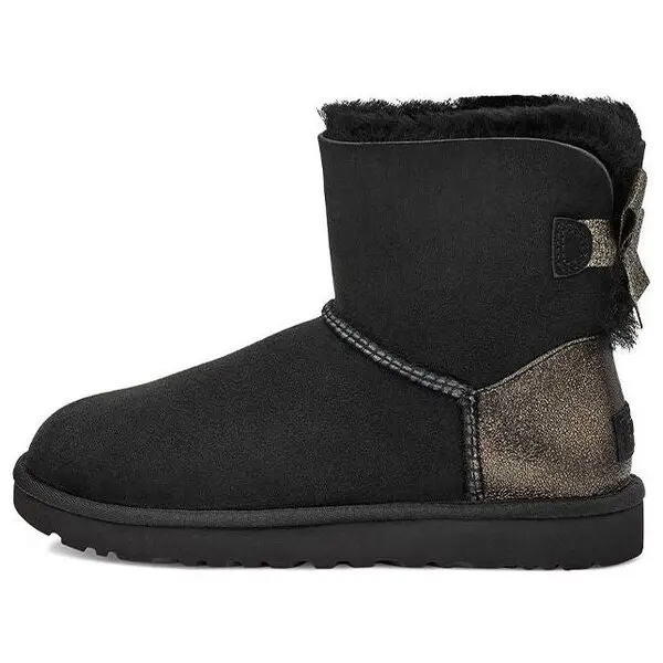 UGG Mini Bailey Bow Glitz 'dark Grey