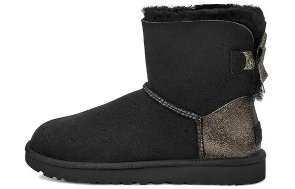 UGG Mini Bailey Bow Glitz 'dark Grey