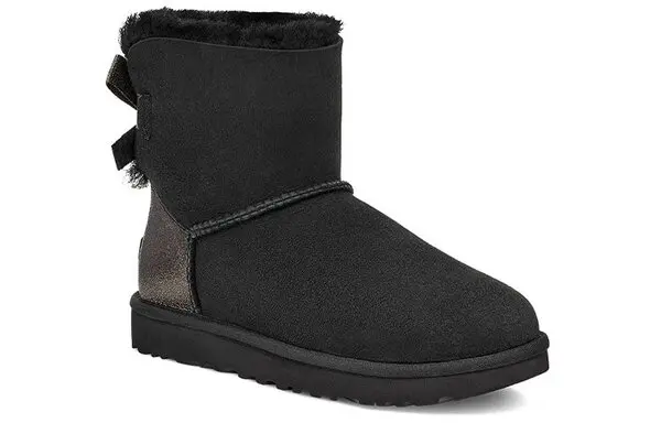 UGG Mini Bailey Bow Glitz 'dark Grey