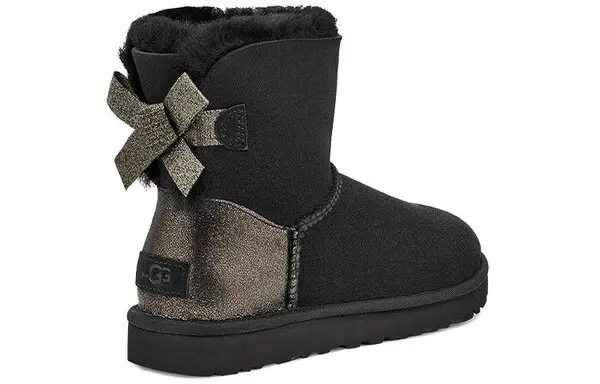 UGG Mini Bailey Bow Glitz 'dark Grey