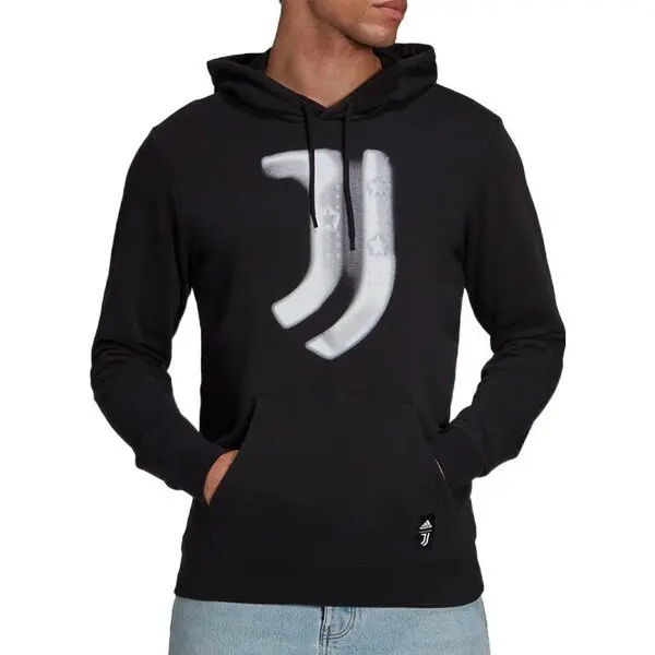 Adidas Juventus Pattern Printing Hooded Pullover