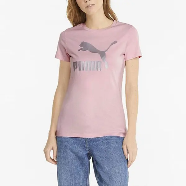 PUMA Classics Logo Print Short Sleeve T-shirt - Default Color