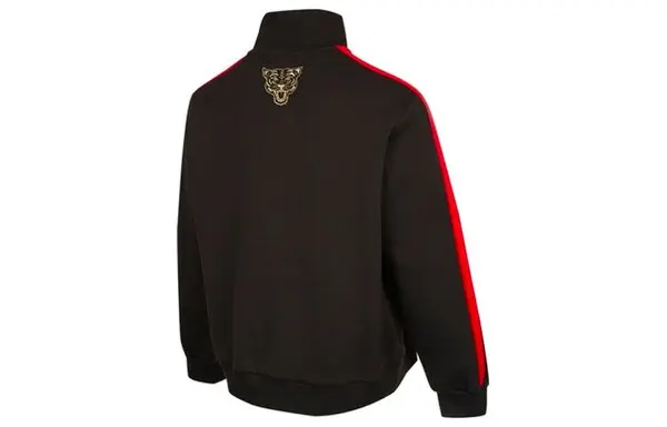 PUMA Logo Stripe Colorblock Loose Casual Jacket - Black