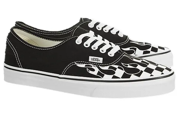 VANS Authentic Checker Flame Sneakers